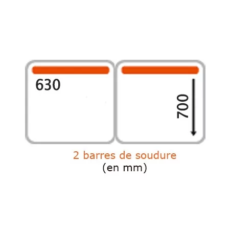 Machine sous vide verticale à double cloche Boss VX630 VA pour produits ...